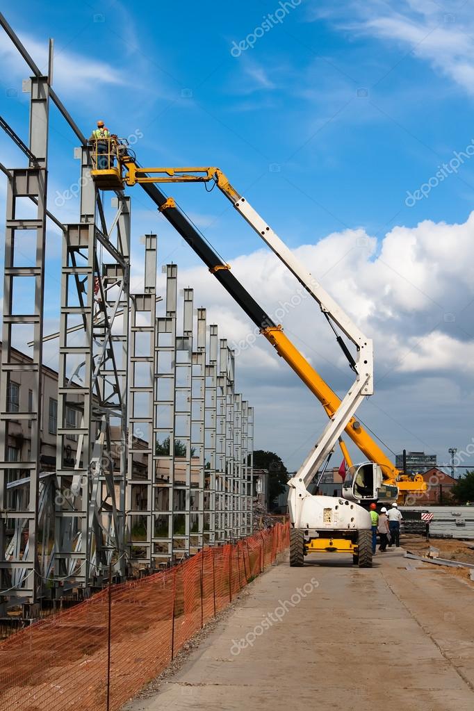 Installation of metal structures — Stock Photo © Stavrida #19758549