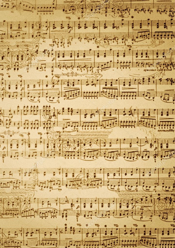 Vintage Notenblätter — Stockfoto #27708907