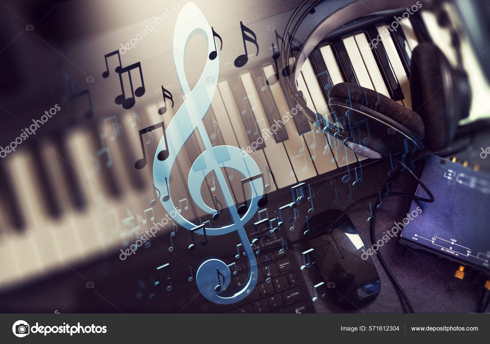 Piano Keyboard Wallpaper Border