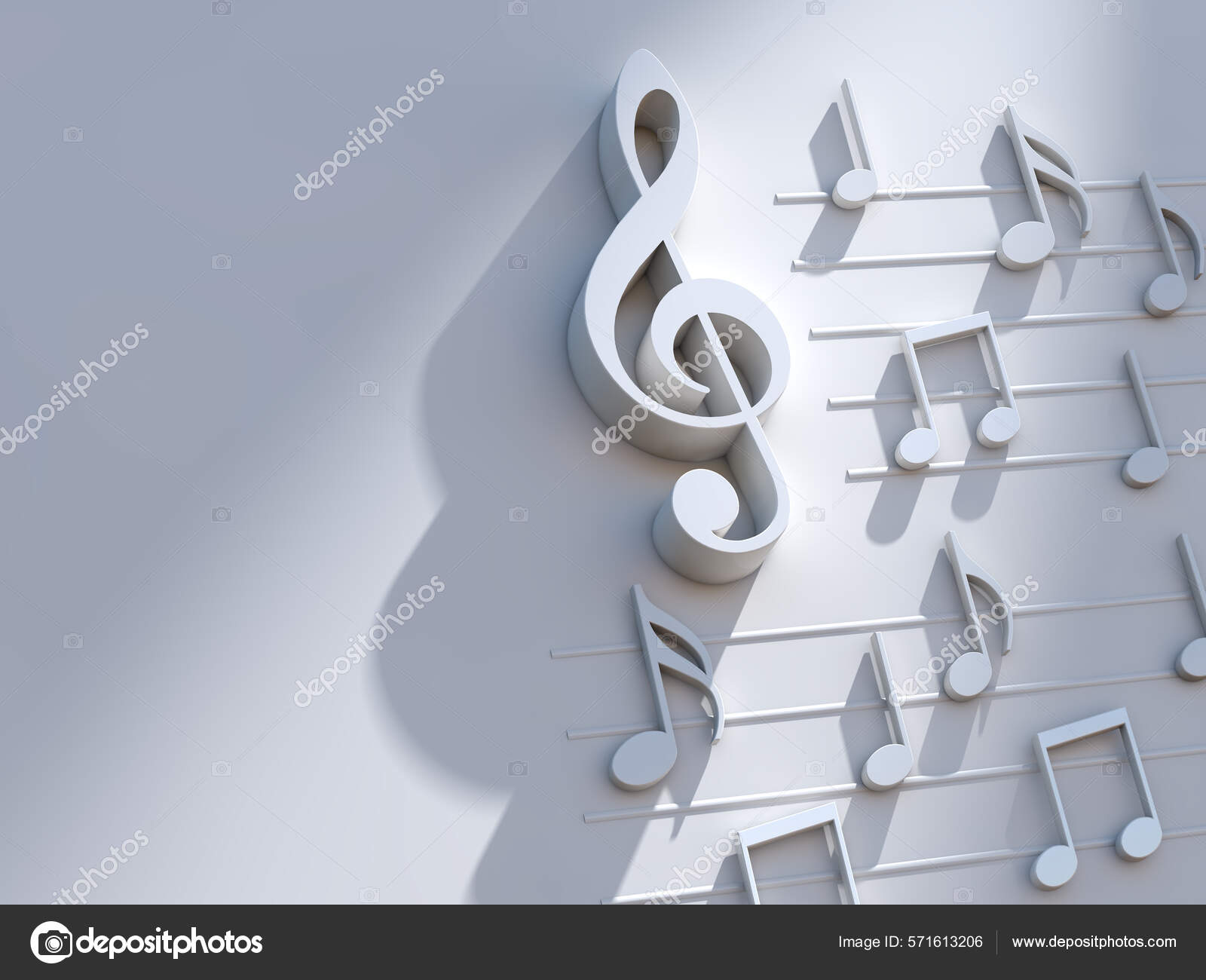 Notas Musicais 3d