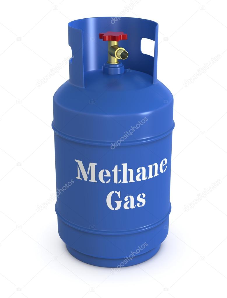 Methane gas cylinder — Stock Photo © lucadp #41607805