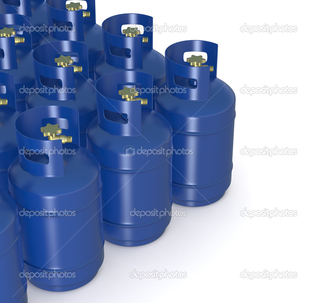 Energia a gas metano | cilindros de gas metano — Foto de stock © lucadp ...