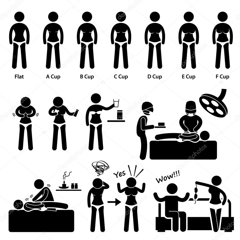 Icône de pictogramme de figure de bâton de chirurgie plastique d ...