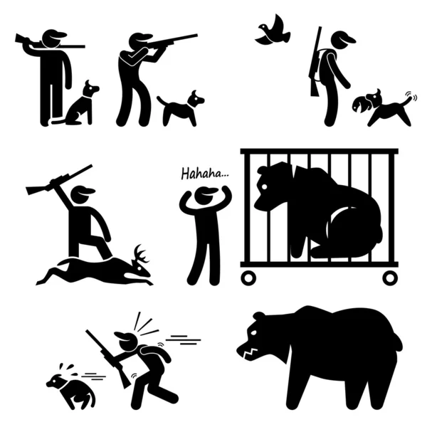 Hunting Silhouettes — Stock Vector © Rashad Ashurov 57218787