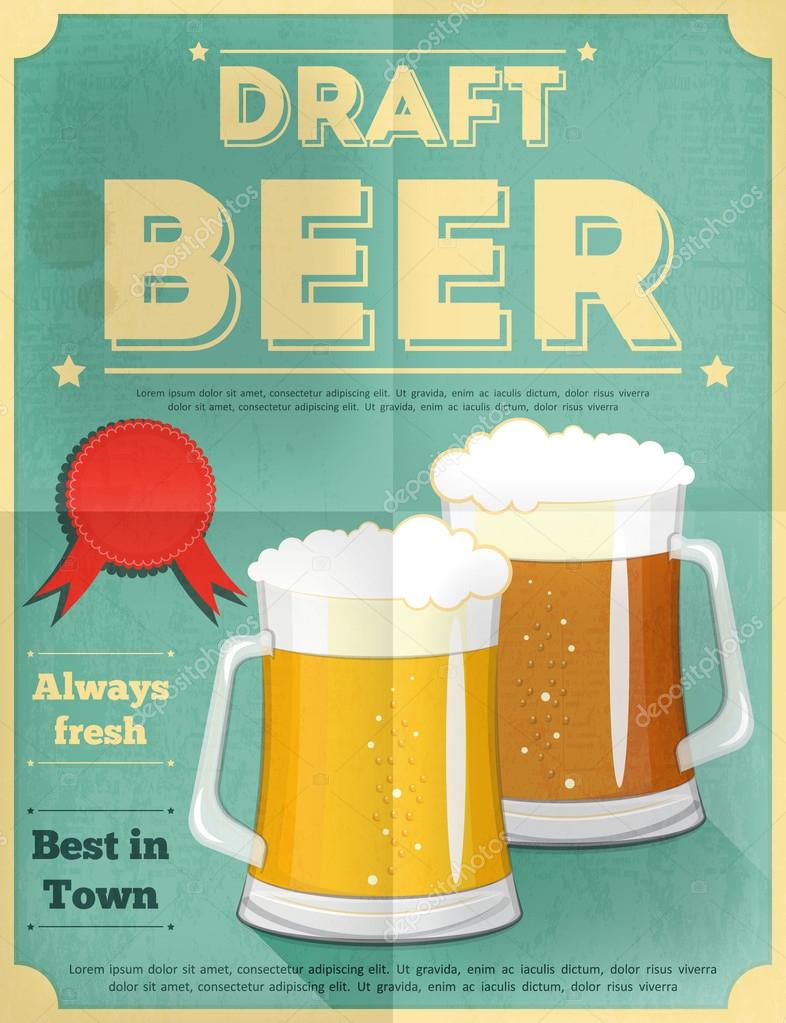 Beer Poster Stock Vector Image by ©elfivetrov #47900993