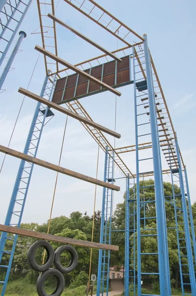 High ropes course Stock Photos, Royalty Free High ropes course Images ...