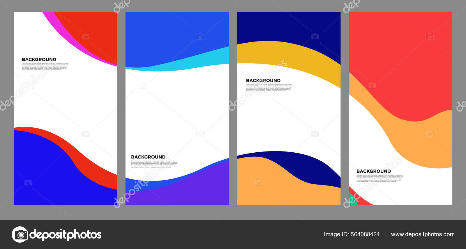 Vector Colorful Liquid Fluid Background Summer Collections Stock Vector ...