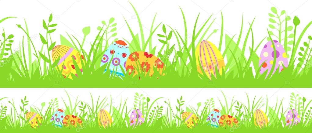 Horizontal seamless Easter background Stock Vector Image by ©sonyara ...