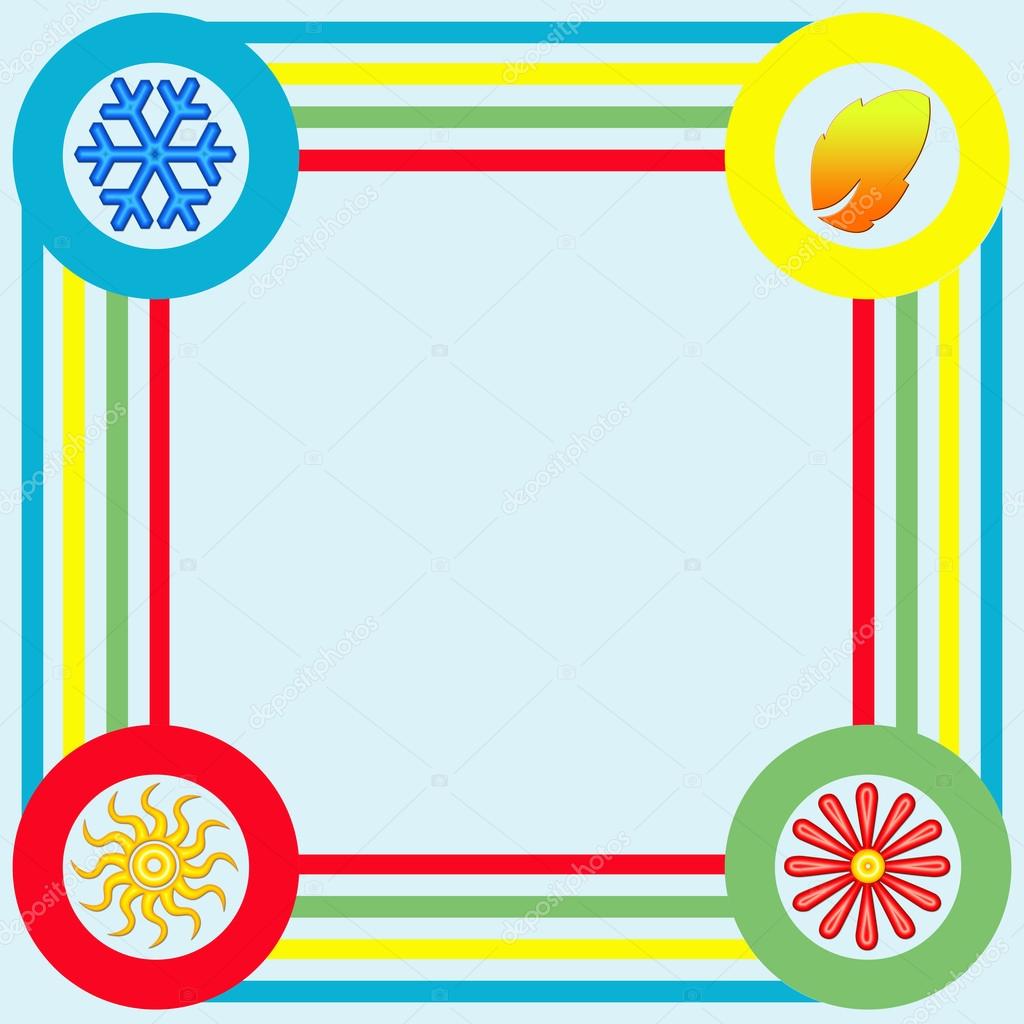 Four seasons frame — Stock Photo © anasztazia #18589881