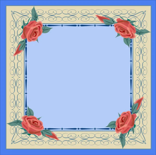 Decorative rose frame Vector Art Stock Images | Depositphotos