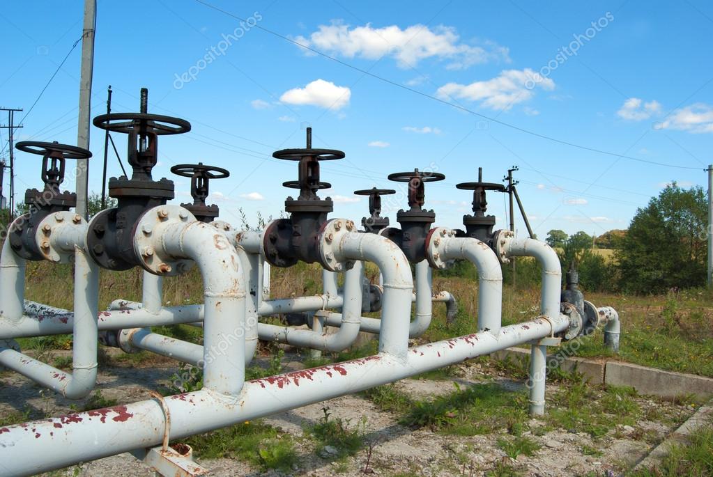 Steel pipelines — Stock Photo © PetroP #33192275