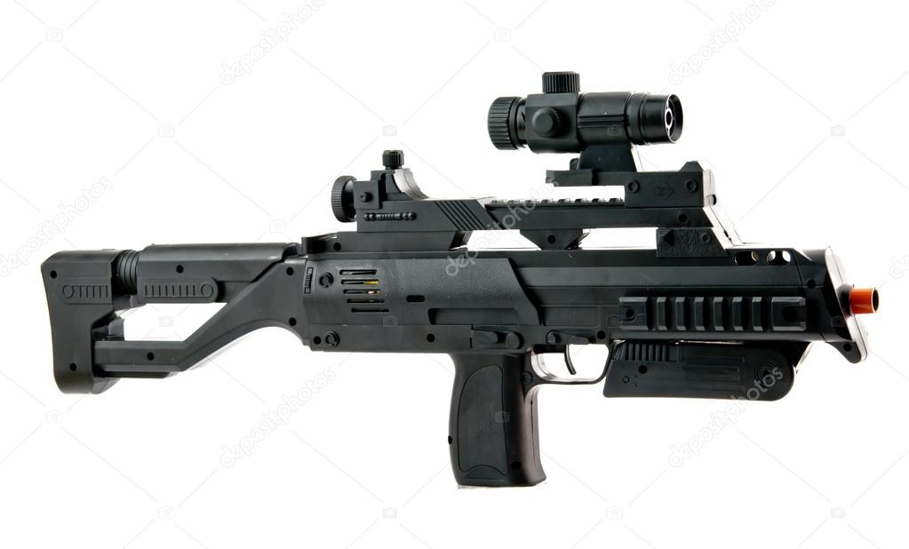 Machine gun isolated Stock Photo by ©PetroP 38148099
