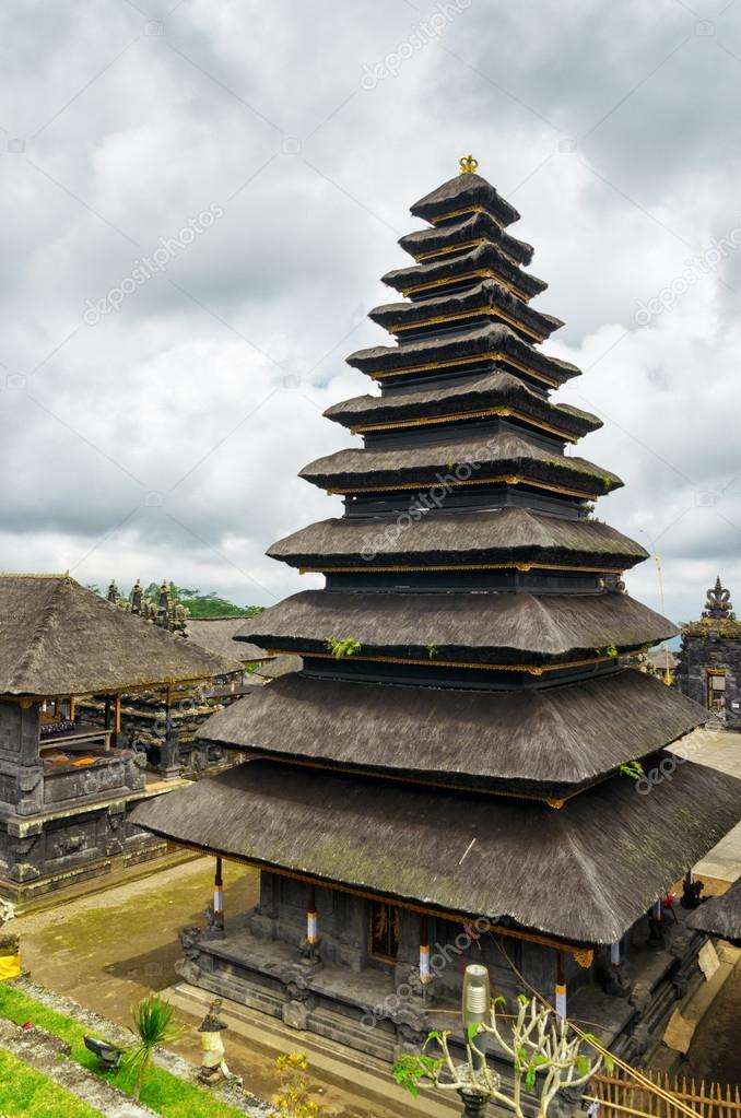 Traditional balinese architecture. The Pura Besakih temple Stock Photo ...