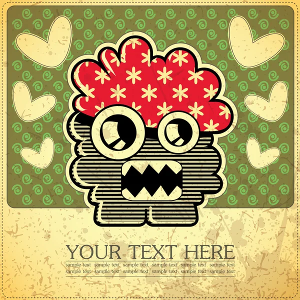 Monsters with heart Stock Vector by ©aleabievsasha 13373886