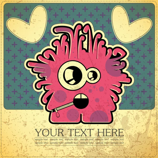 Monsters with heart Stock Vector by ©aleabievsasha 13373886