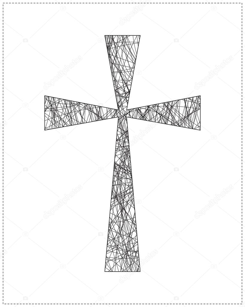 Cruz negra Vector de stock #25912807 de ©aleabievsasha