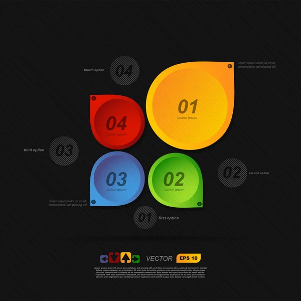 Four Infographics options banner Stock Vector Image by ©aleabievsasha ...
