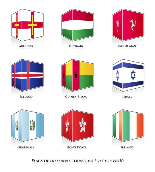 Set of nine flags Stock Vector Image by ©aleabievsasha #30157247