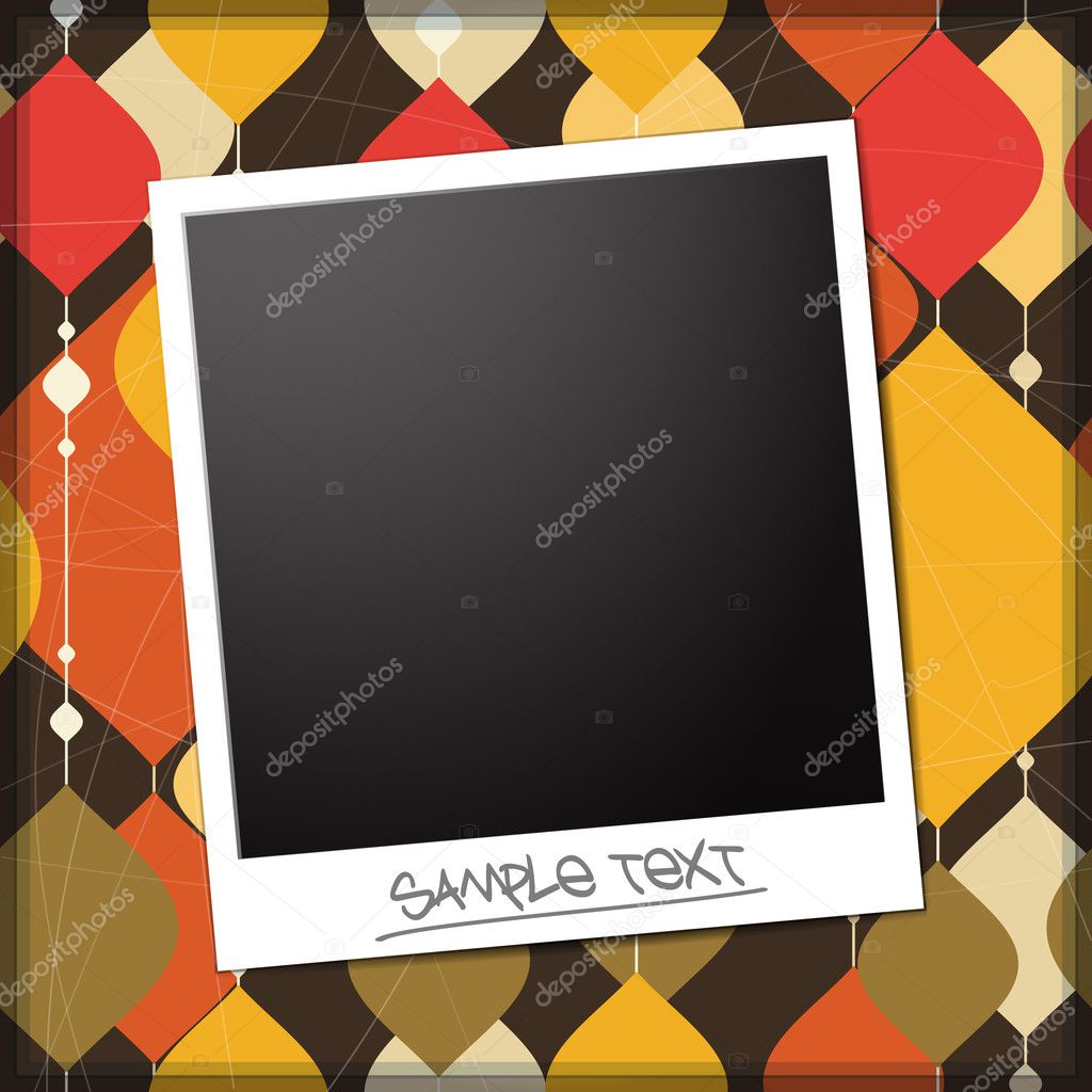 Empty photo blank isolated on abstract background Stock Vector Image by ...