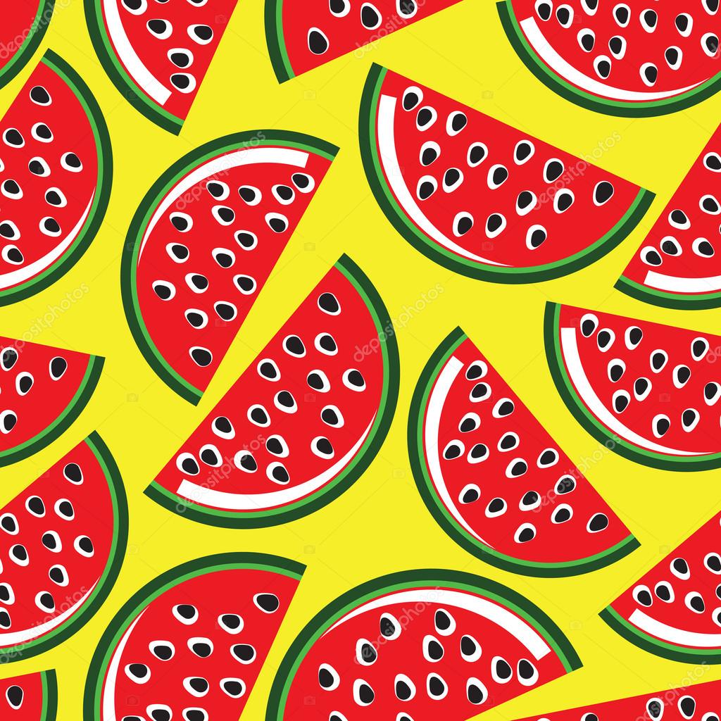 Watermelon seamless pattern — Stock Vector © aleabievsasha #30856185