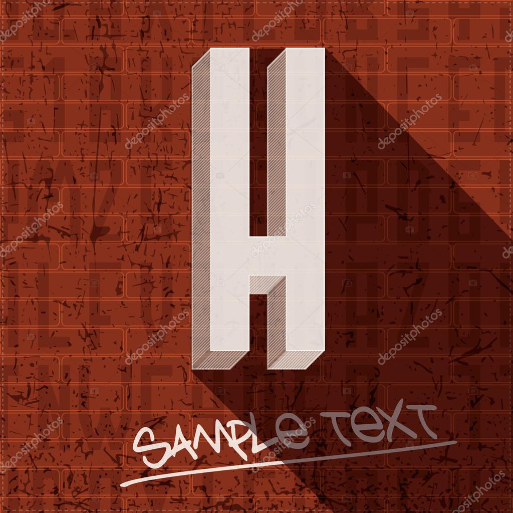 Stylish letter H — Stock Vector © aleabievsasha #31237803