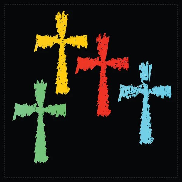 Set of four crosses. Stock Vector Image by ©aleabievsasha #33086517