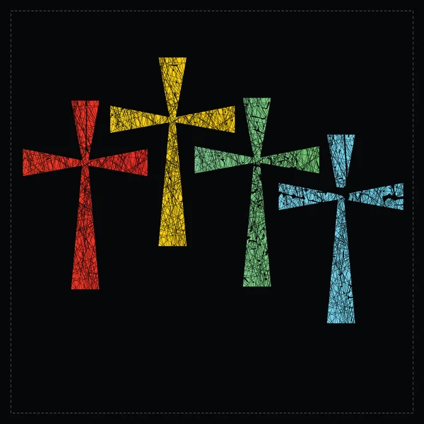 Set of four crosses. Stock Vector Image by ©aleabievsasha #33086517