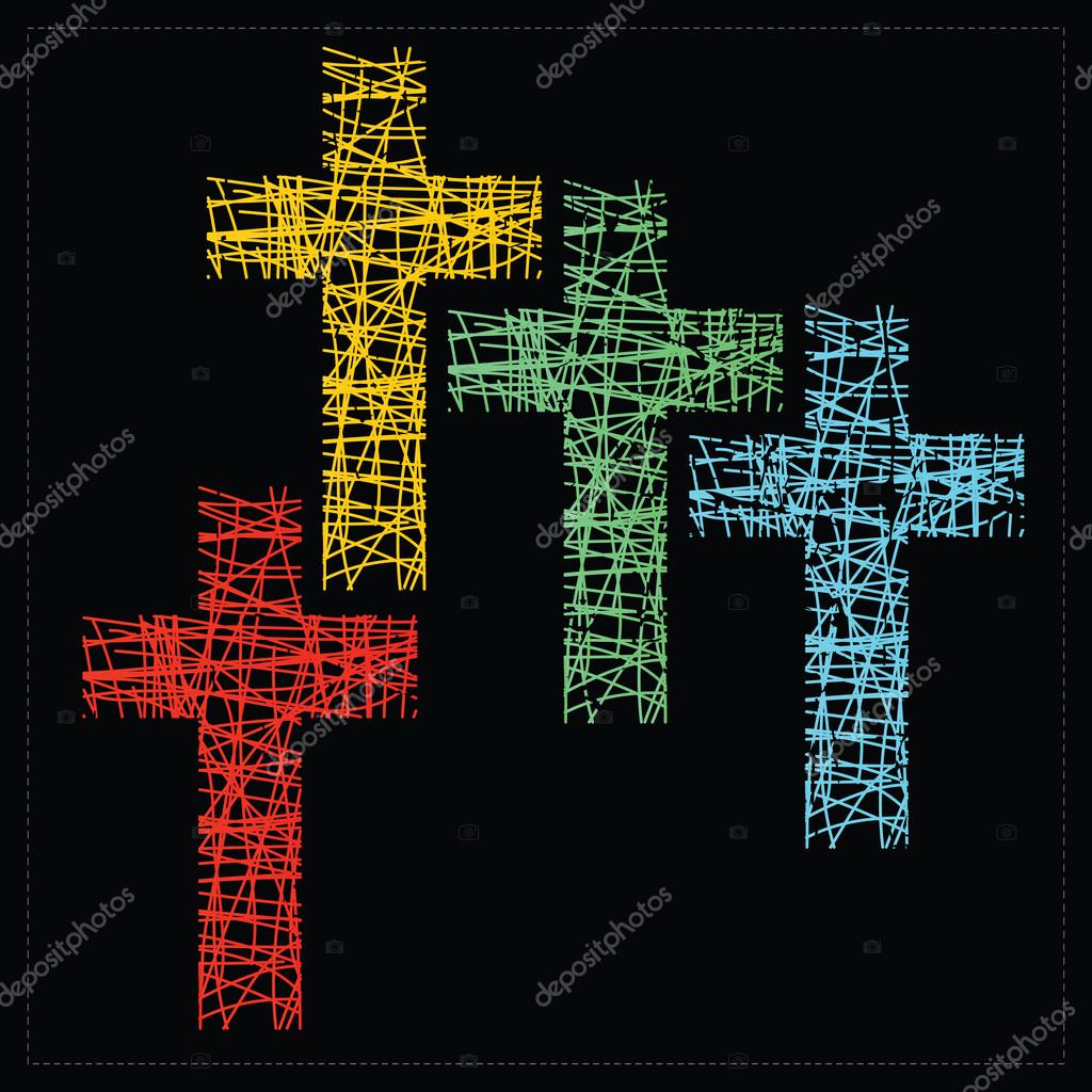 Set of four crosses. Stock Vector Image by ©aleabievsasha #33086517