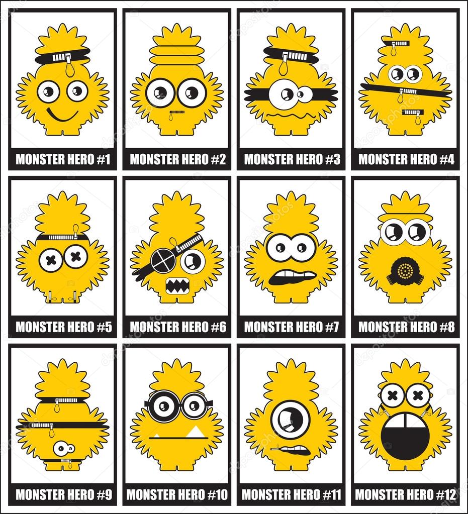 Monsters Stock Vector by ©aleabievsasha 40316655