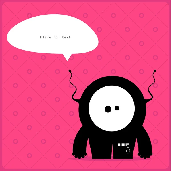 Cartoon monster with message cloud Stock Vector Image by ©aleabievsasha ...