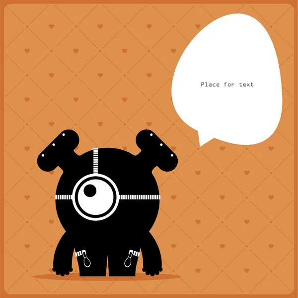 Cartoon monster with message cloud Stock Vector Image by ©aleabievsasha ...