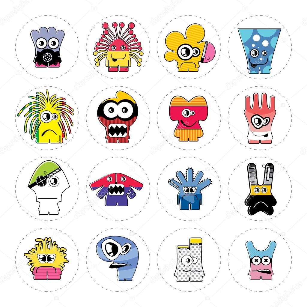 Monsters Stock Vector Image by ©aleabievsasha #46926935