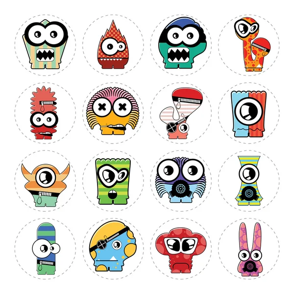 Monsters Stock Vector by ©aleabievsasha 14678641