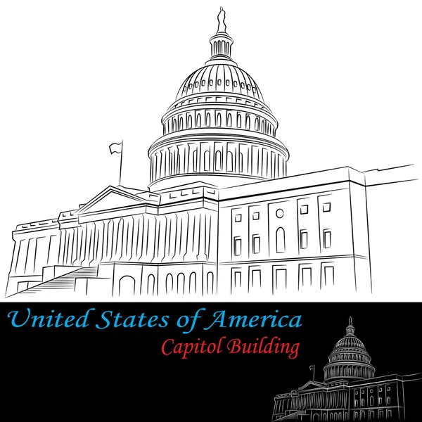 Us capitol building Vector Art Stock Images | Depositphotos