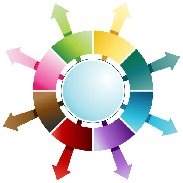 Pie graph eight Vector Art Stock Images | Depositphotos