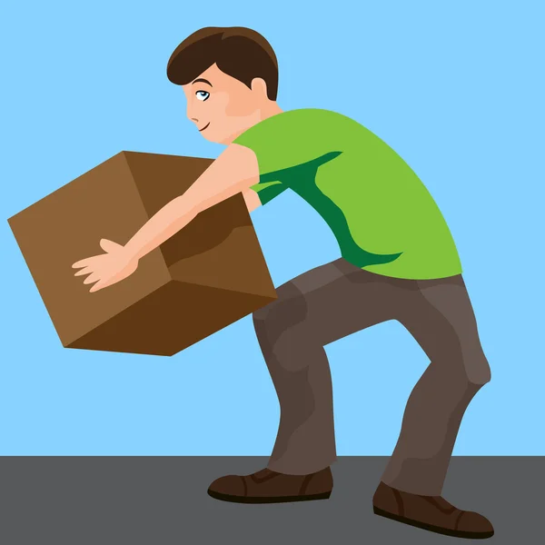 Lifting a box, Royalty-free Lifting a box Vector Images & Drawings ...