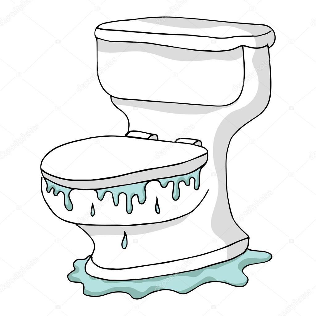Clogged Toilet Clip Art