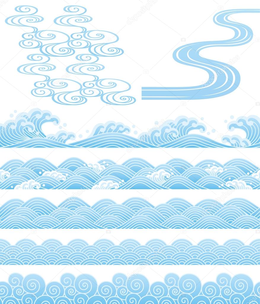 Japanese traditional wave Stock Vector Image by ©lalan33 #14846455