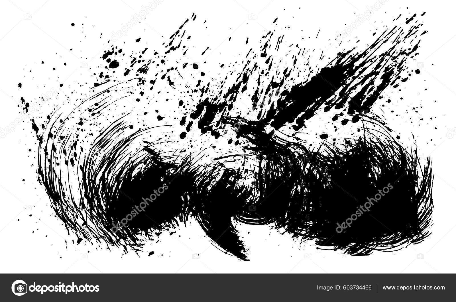 Sea Spray Brush Stroke Wave Stock Vector by ©lalan33 603734466