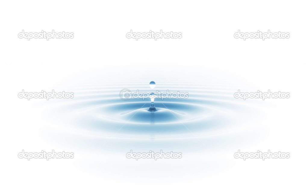 Water drop isolated on white — Stock Photo © Jezper #34001587