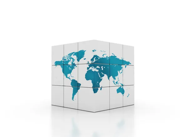 World map as cube Stock Photos, Royalty Free World map as cube Images ...