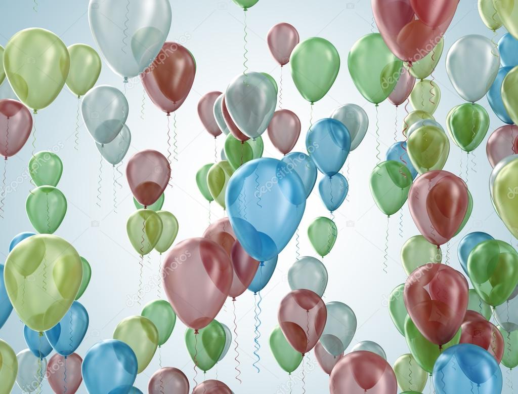 Balloons background Stock Photo by ©Jezper 34259385