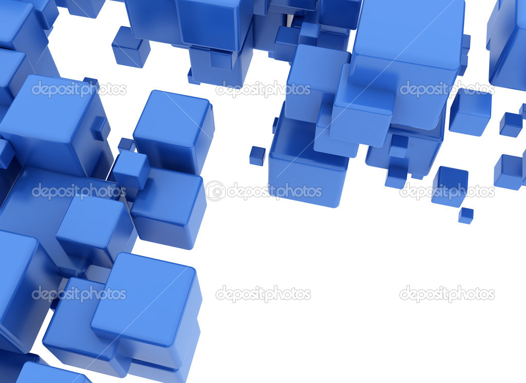 Abstract geometric shapes 3d cubes Stock Photo by ©Jezper 34890927