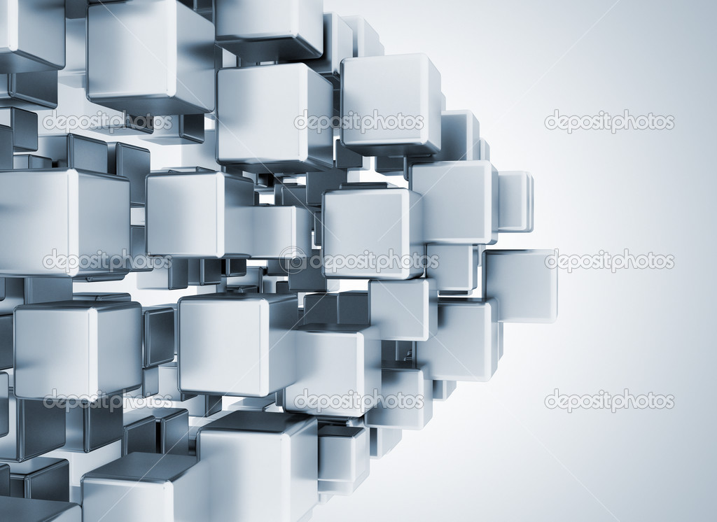 3d metal cubes abstract background Stock Photo by ©Jezper 35688115