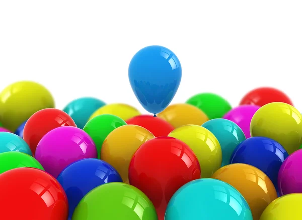 Colorful balloons isolated Stock Photo by ©blasbike 2110192