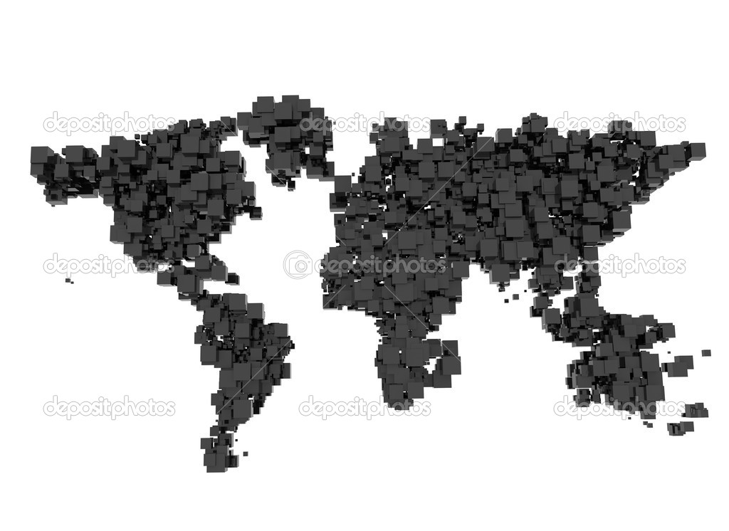 World map cubes Stock Photo by ©Jezper 39664779