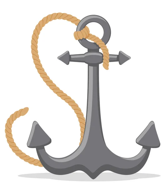 Red Anchor With Rope Clipart