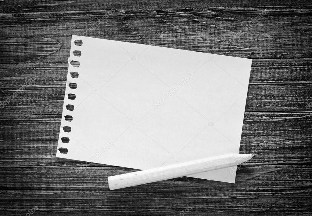 Notepad and a pencil Stock Photo by ©tycoon 31761613