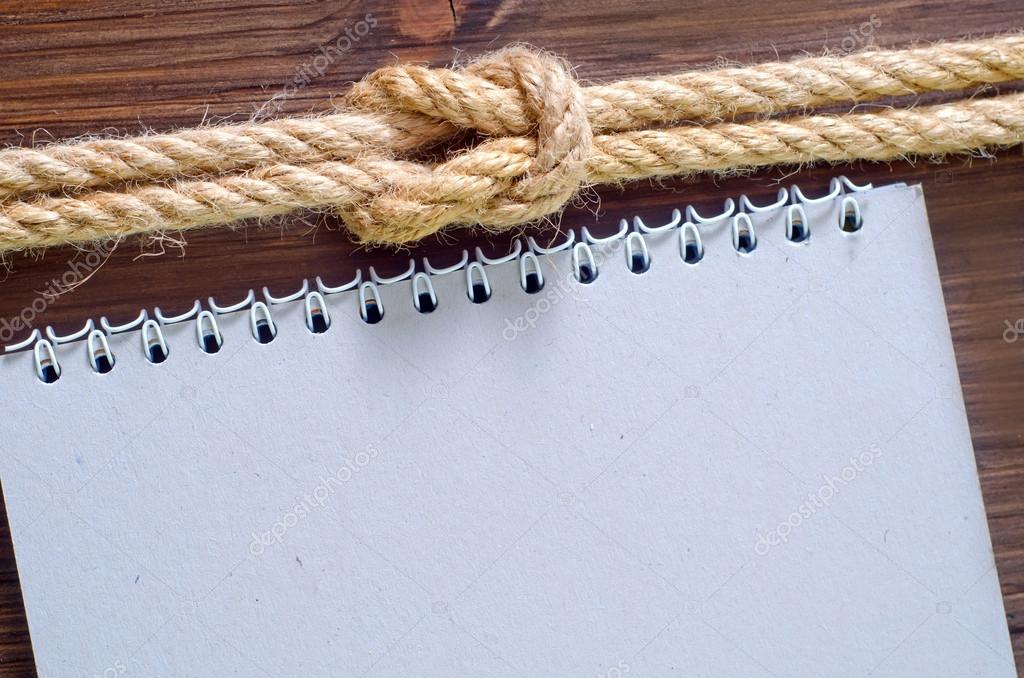Note and the rope Stock Photo by ©tycoon 34337543