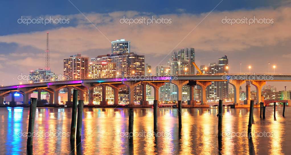 Miami night scene — Stock Photo © rabbit75_dep #13184143